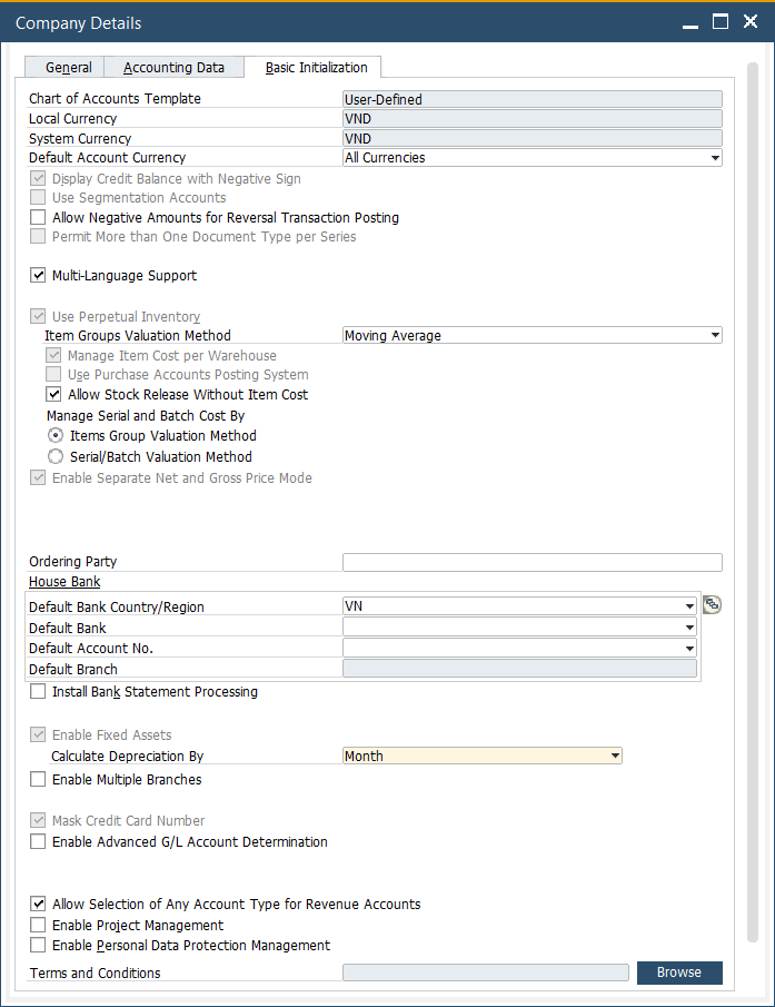 Thông tin công ty (Company Details)