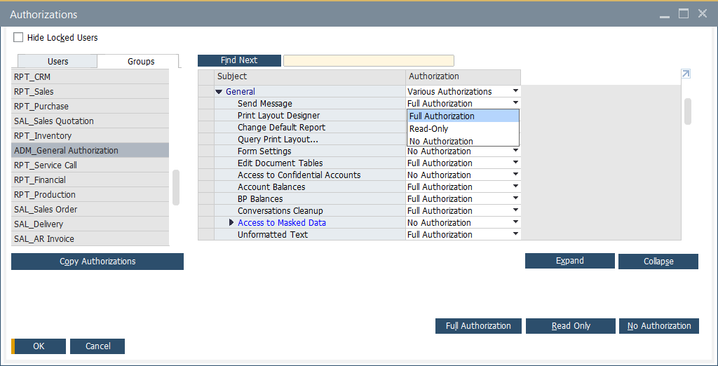 Phân quyền sử dụng (Authorization)