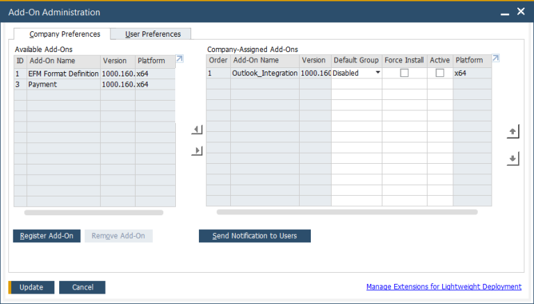 Giải pháp mở rộng Addon Administration theo cơ chế truyền thống